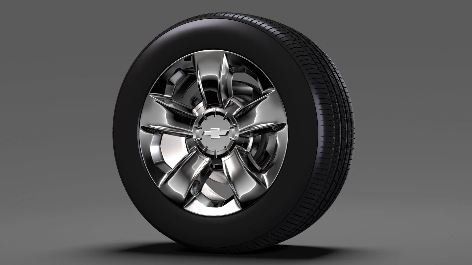 Chevrolet Silverado LTZ Z71 Wheel 2017 - 3D Model by Creative Idea Studio