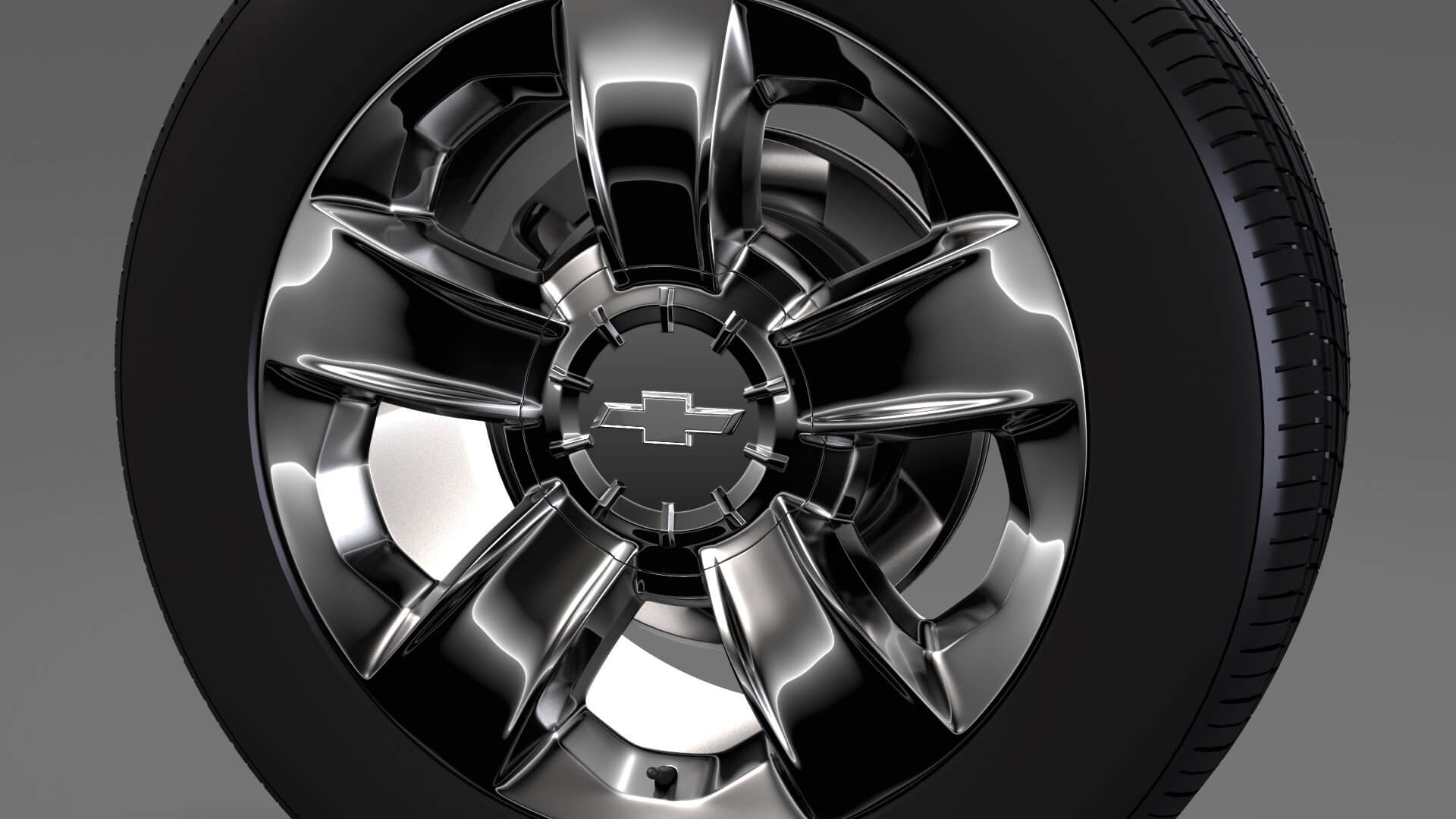 Chevrolet Silverado LTZ Z71 Wheel 2017 - 3D Model by Creative Idea Studio