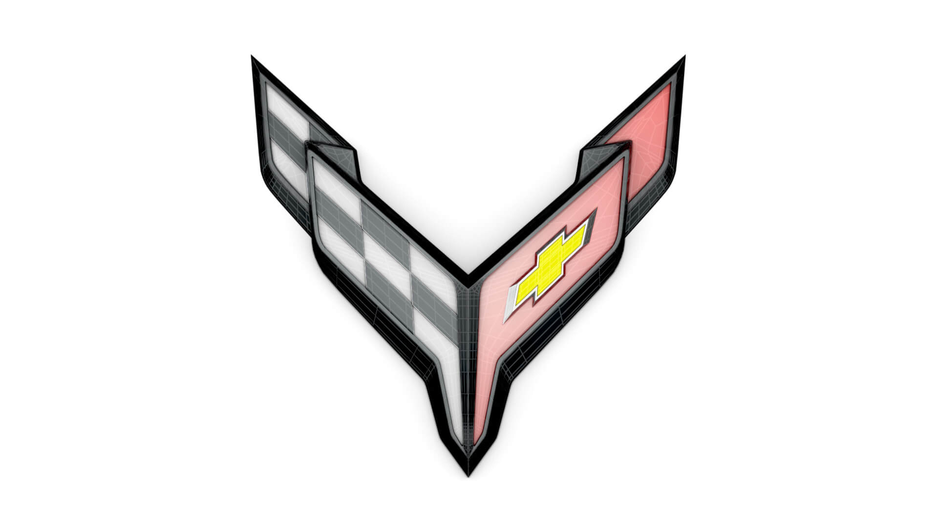 Corvette Logo - 3D Model by Creative Idea Studio