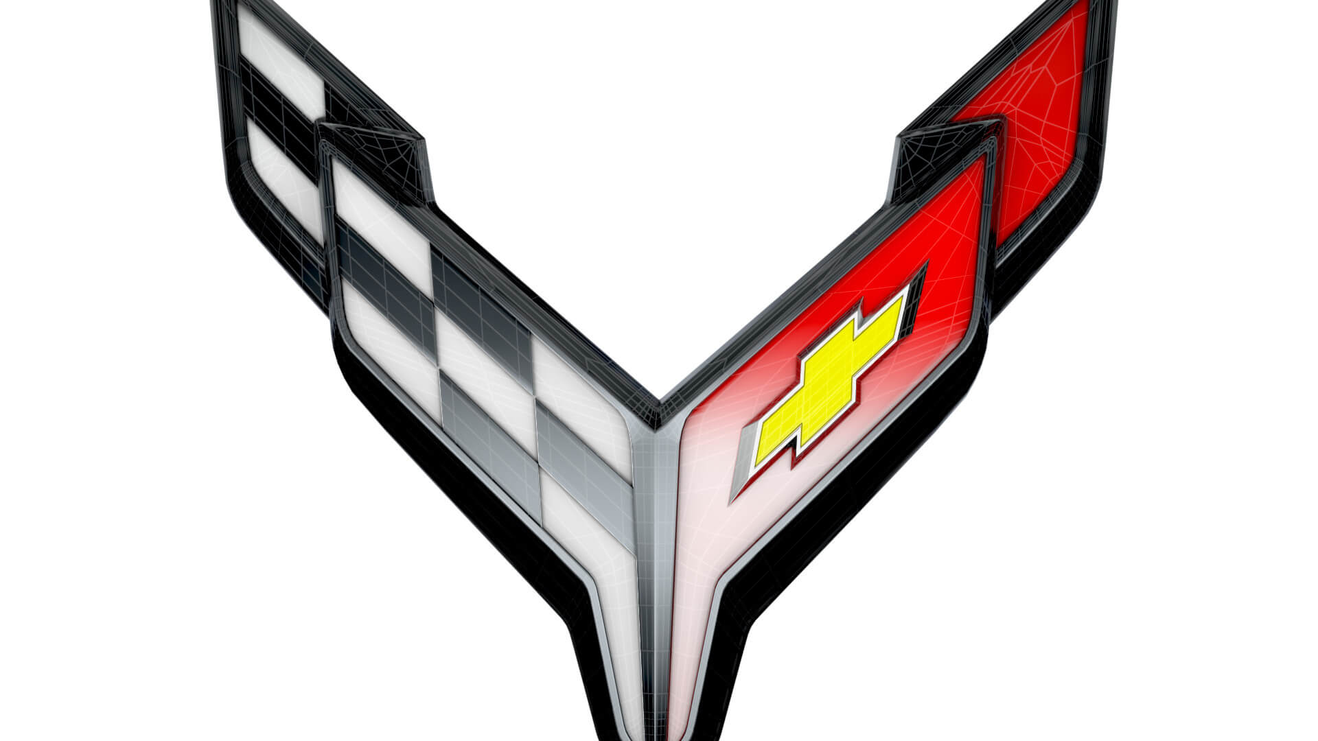 Corvette Logo - 3D Model by Creative Idea Studio