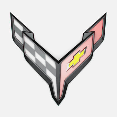 Corvette Logo - 3D Model by Creative Idea Studio