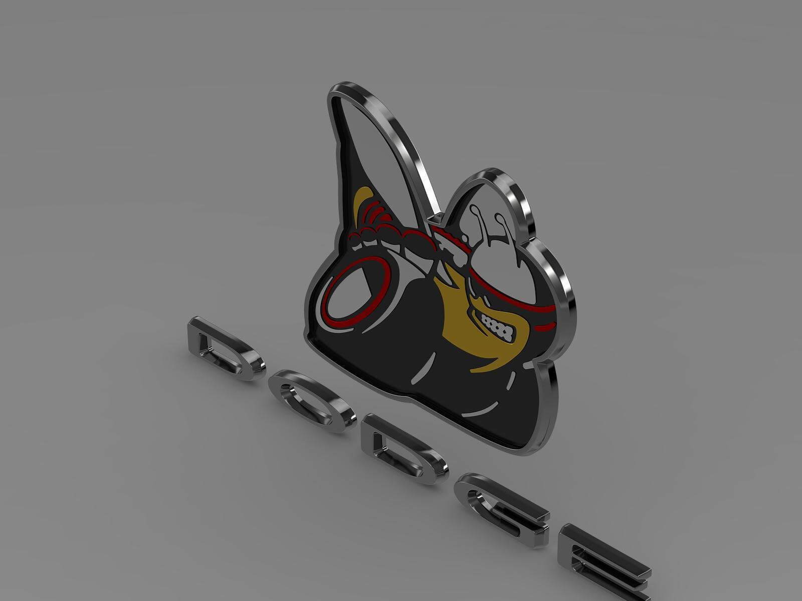 Dodge Bee Logo - 3D Model by Creative Idea Studio