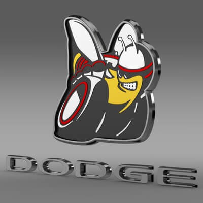 Dodge Bee Logo - 3D Model by Creative Idea Studio