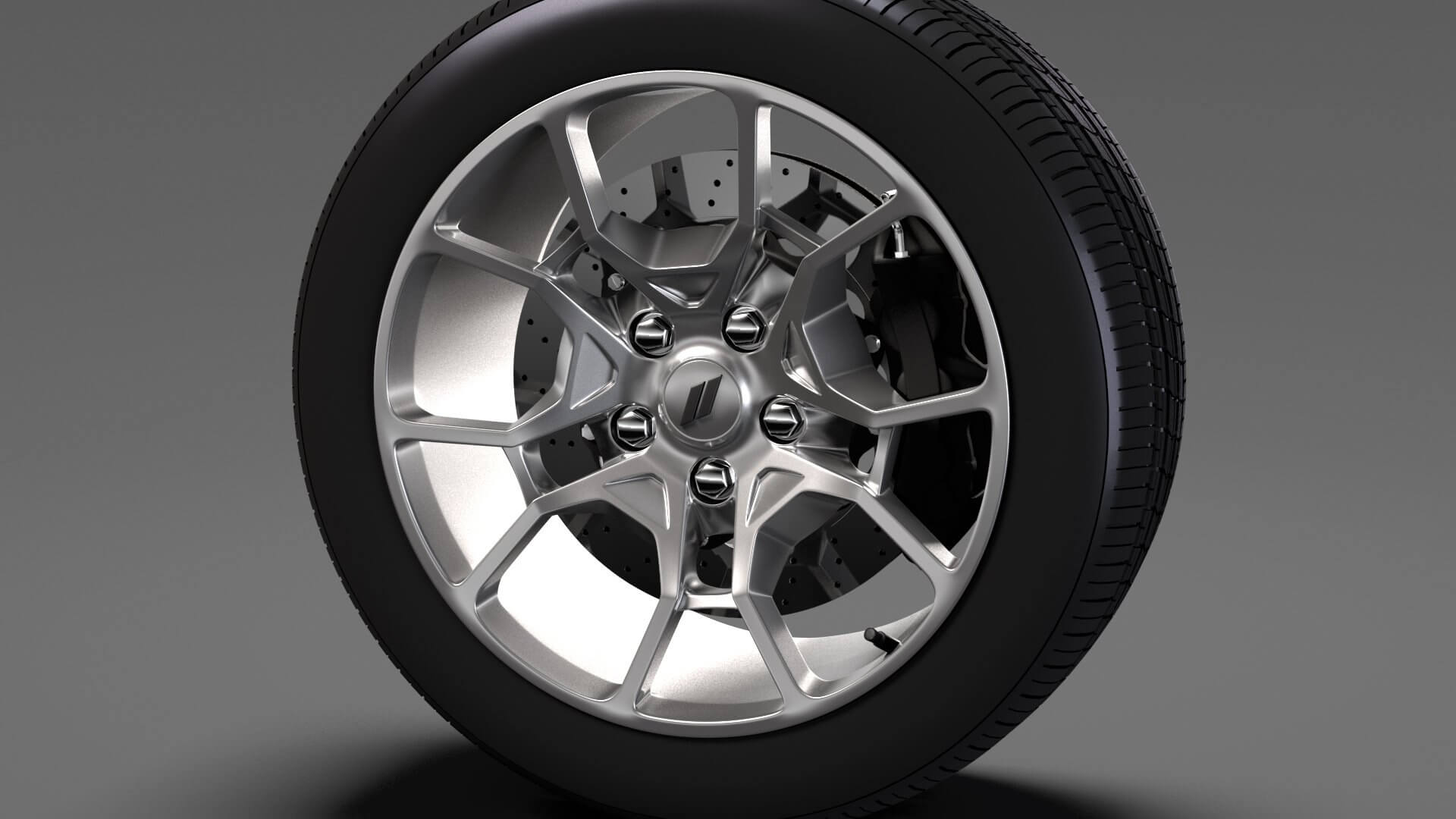 Dodge Challenger GT AWD 2017 Wheel - 3D Model by Creative Idea Studio