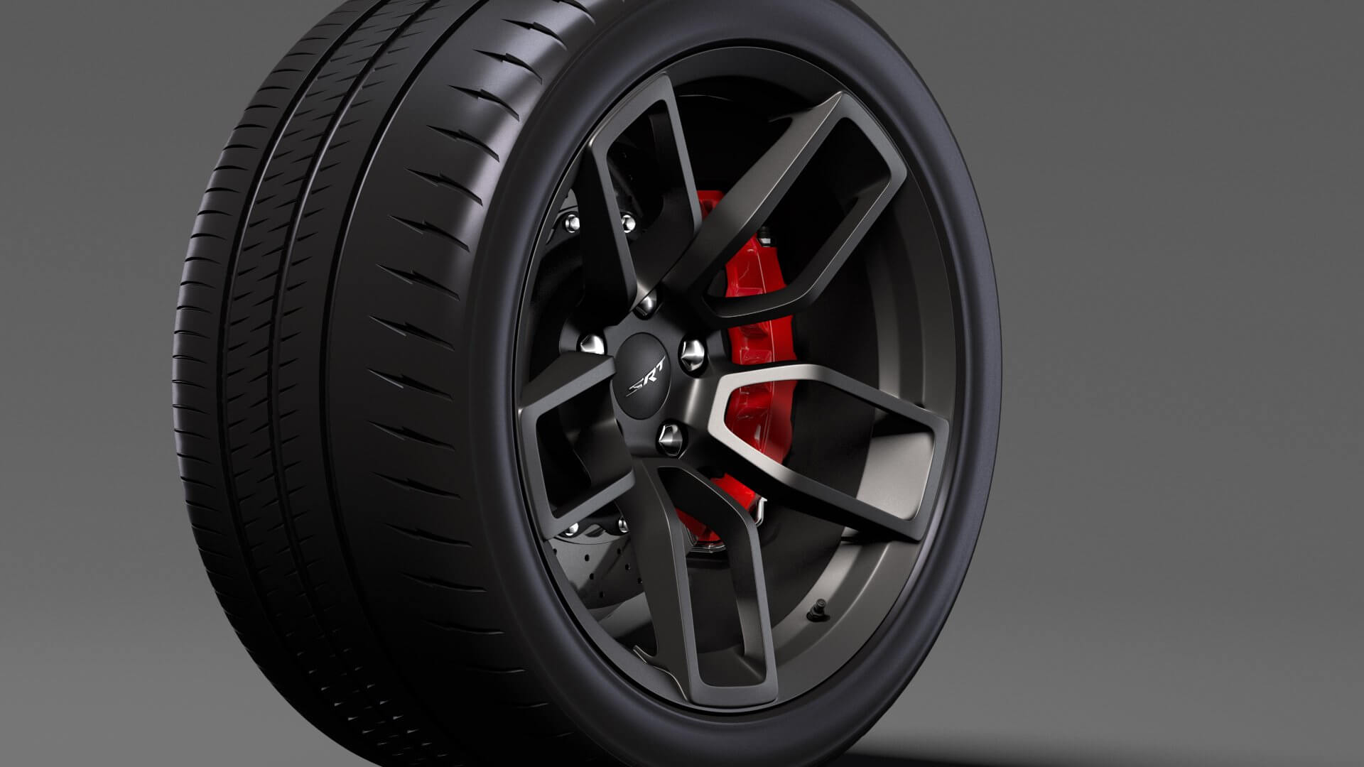 Dodge Challenger Hellcat Widebody 2017 Wheel - 3D Model by Creative ...
