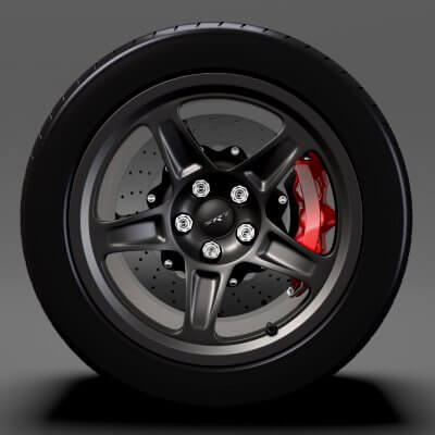 Dodge Challenger SRT Demon 2017 Wheel - 3D Model by Creative Idea Studio