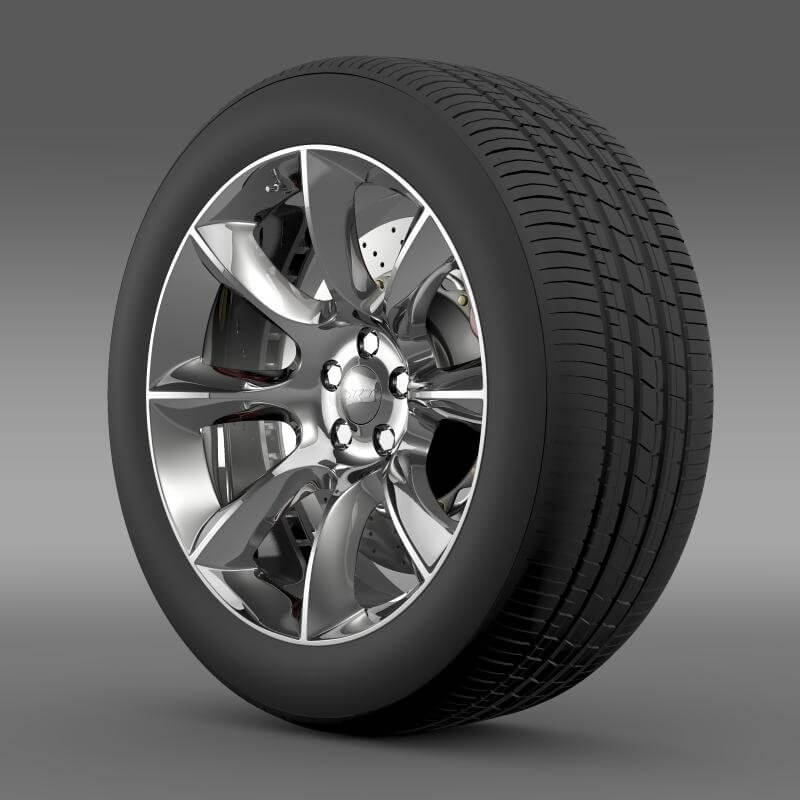 Dodge Challenger SRT Wheel - 3D Model by Creative Idea Studio