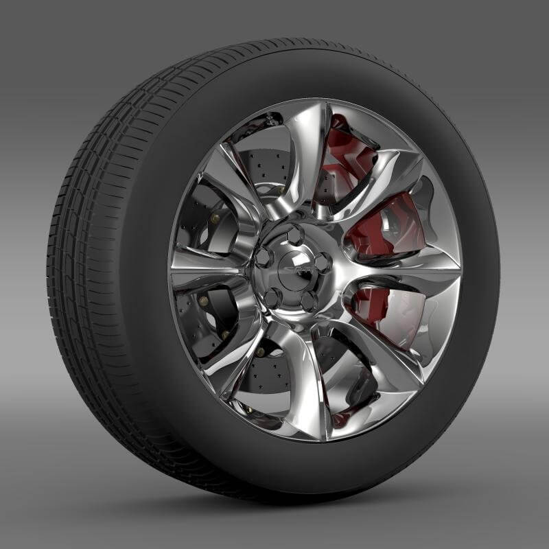 Dodge Challenger SRT Wheel - 3D Model by Creative Idea Studio