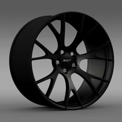 Dodge Challenger Supercharged Rim - 3D Model by Creative Idea Studio