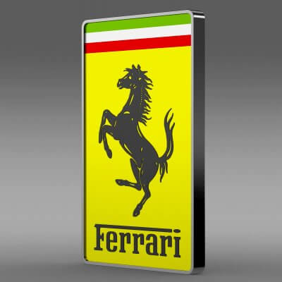 Ferarri Front Logo - 3D Model by Creative Idea Studio