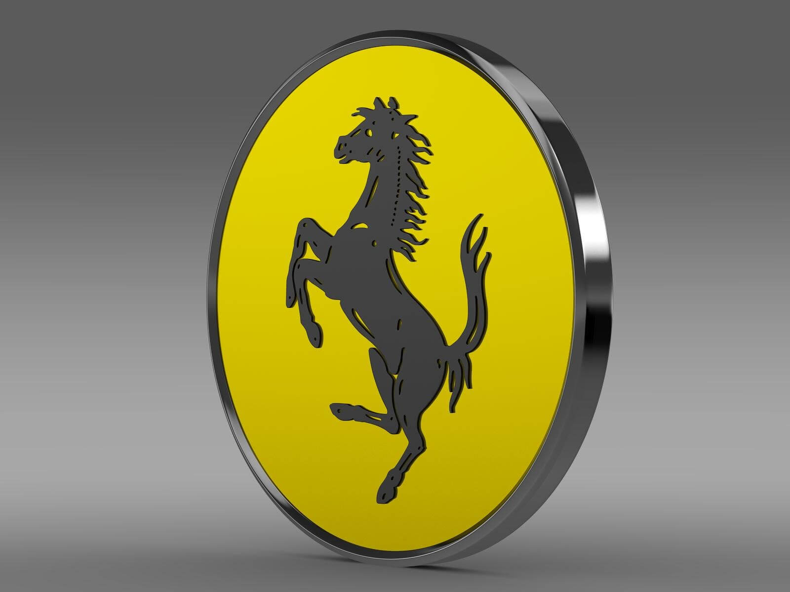 Ferarri Logo Wheel - 3D Model by Creative Idea Studio