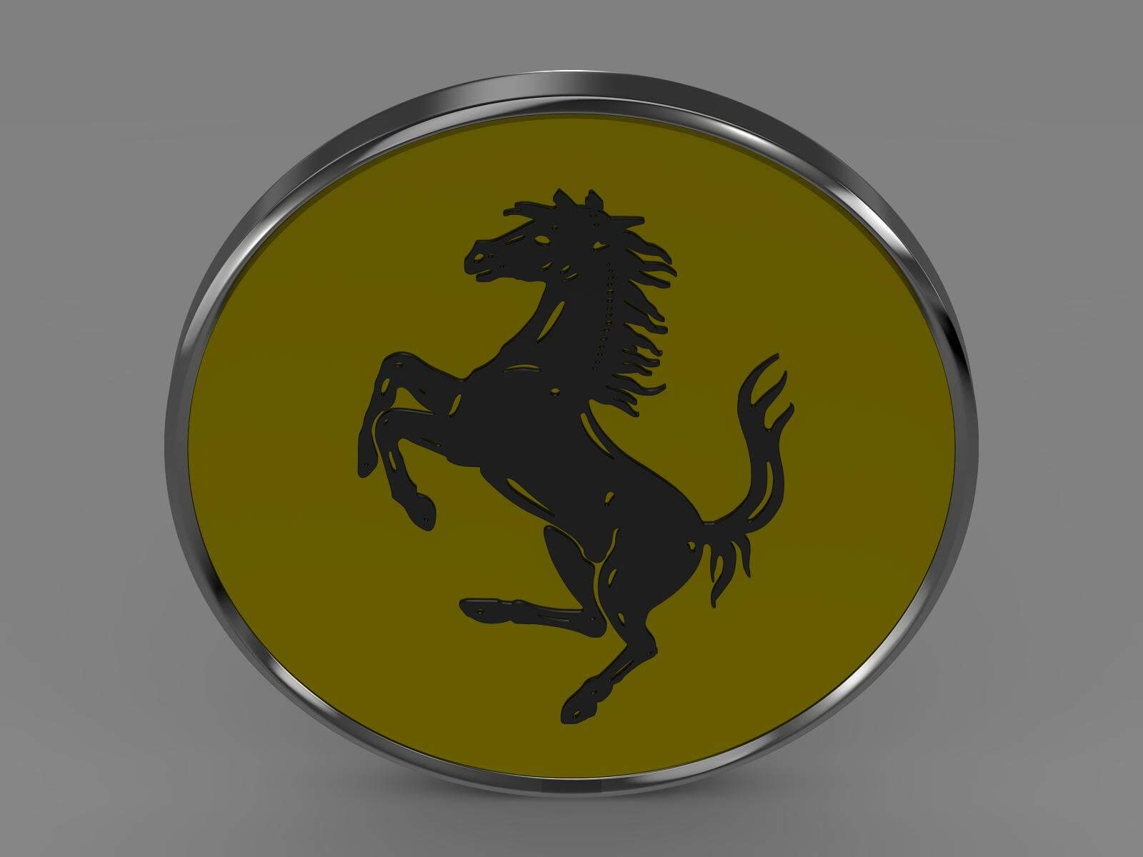 Ferarri Logo Wheel - 3D Model by Creative Idea Studio