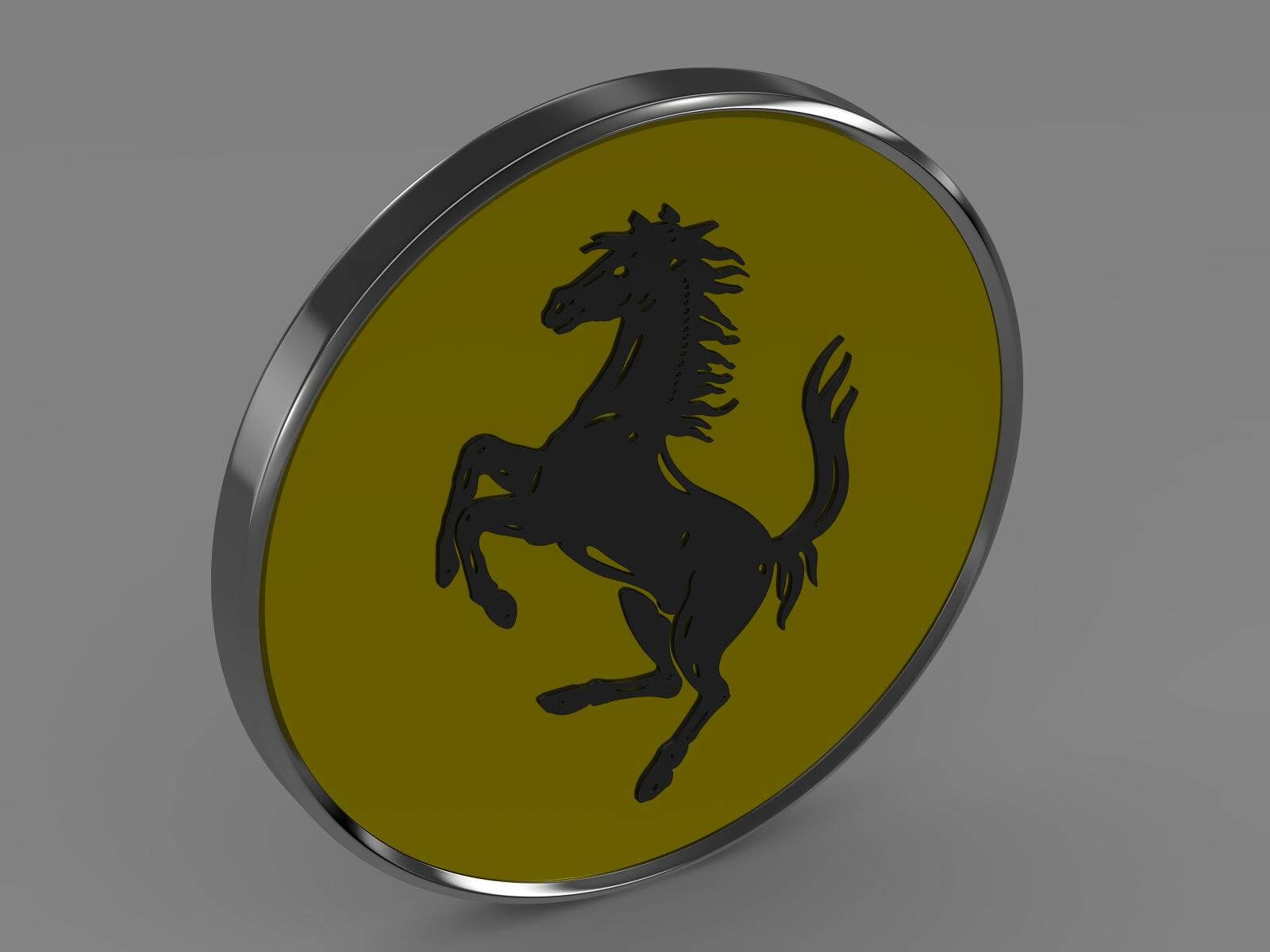 Ferarri Logo Wheel - 3D Model by Creative Idea Studio