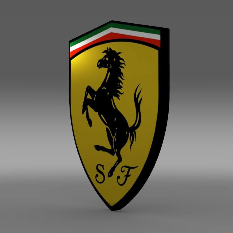 Ferarri Logo - 3D Model by Creative Idea Studio