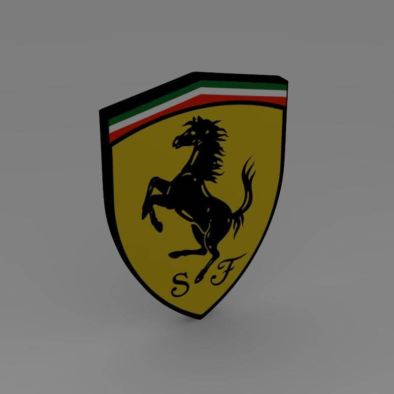 Ferarri Logo - 3D Model by Creative Idea Studio