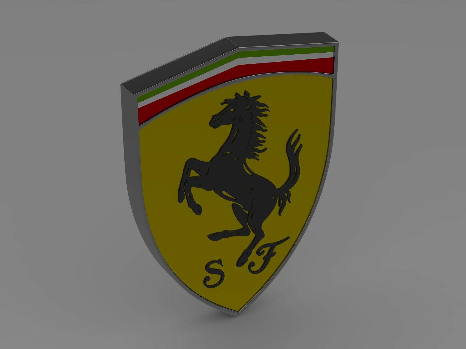 Ferarri Logo2 - 3D Model by Creative Idea Studio
