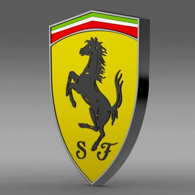 Ferarri Logo2 - 3D Model by Creative Idea Studio