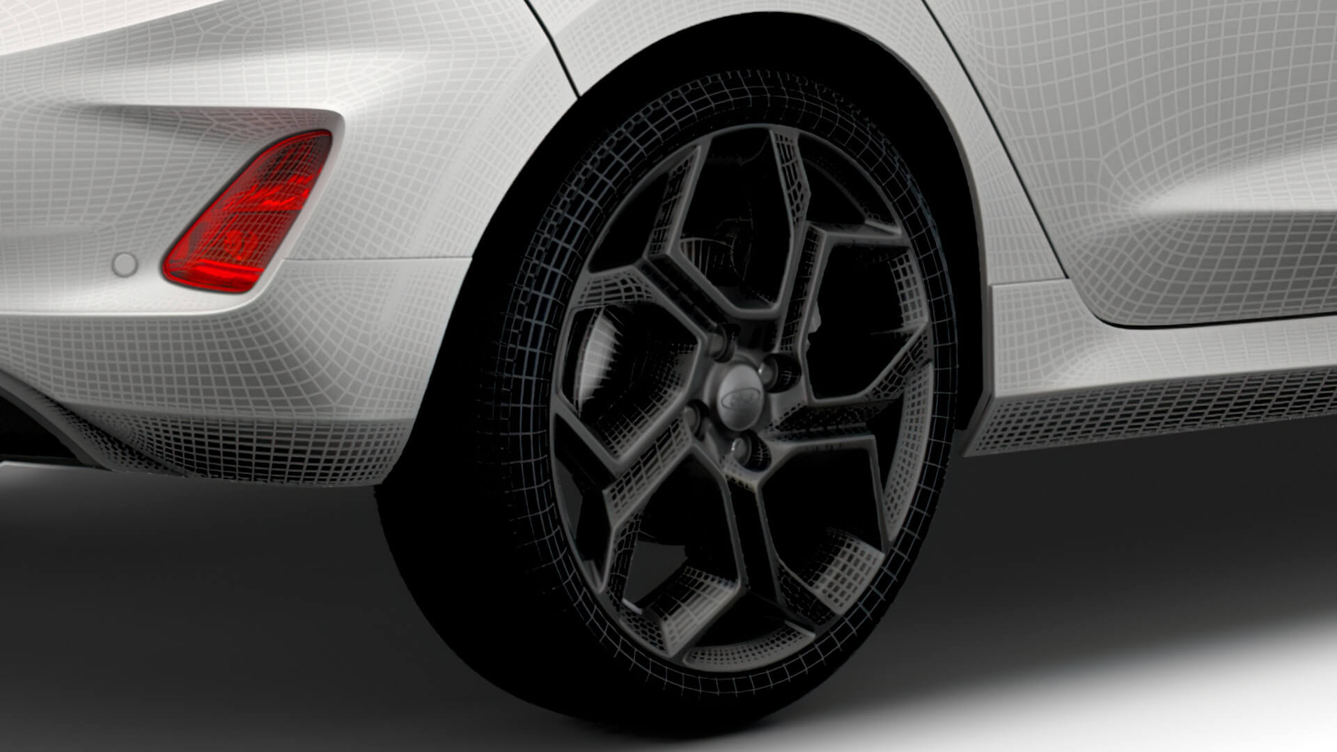 Ford Fiesta ST 2022 Wheel - 3D Model by Creative Idea Studio