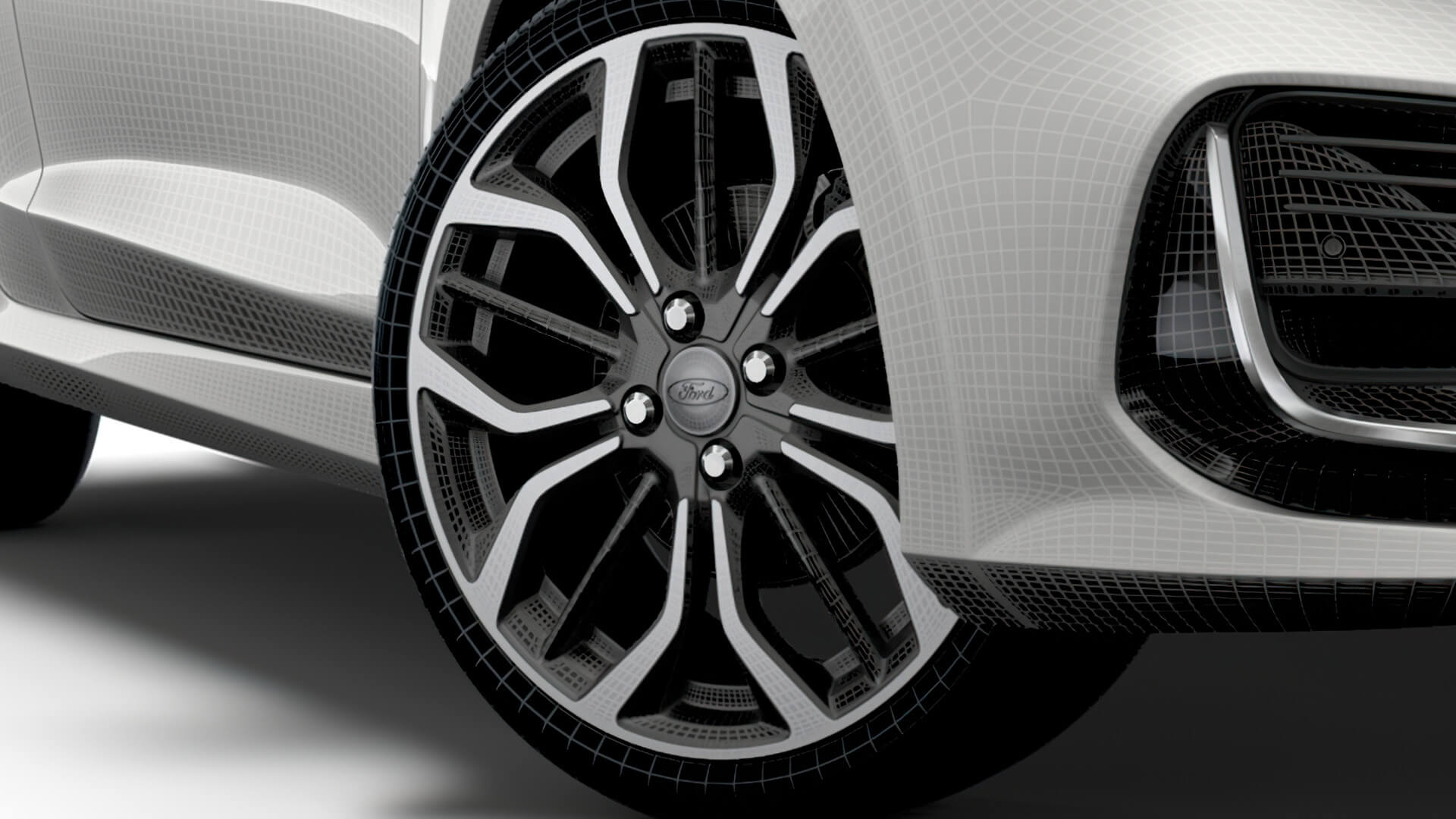 Ford Fiesta ST Line 2022 Wheel - 3D Model by Creative Idea Studio