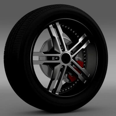Ford Mustang DUB Edition 2011 Wheel - 3D Model by Creative Idea Studio