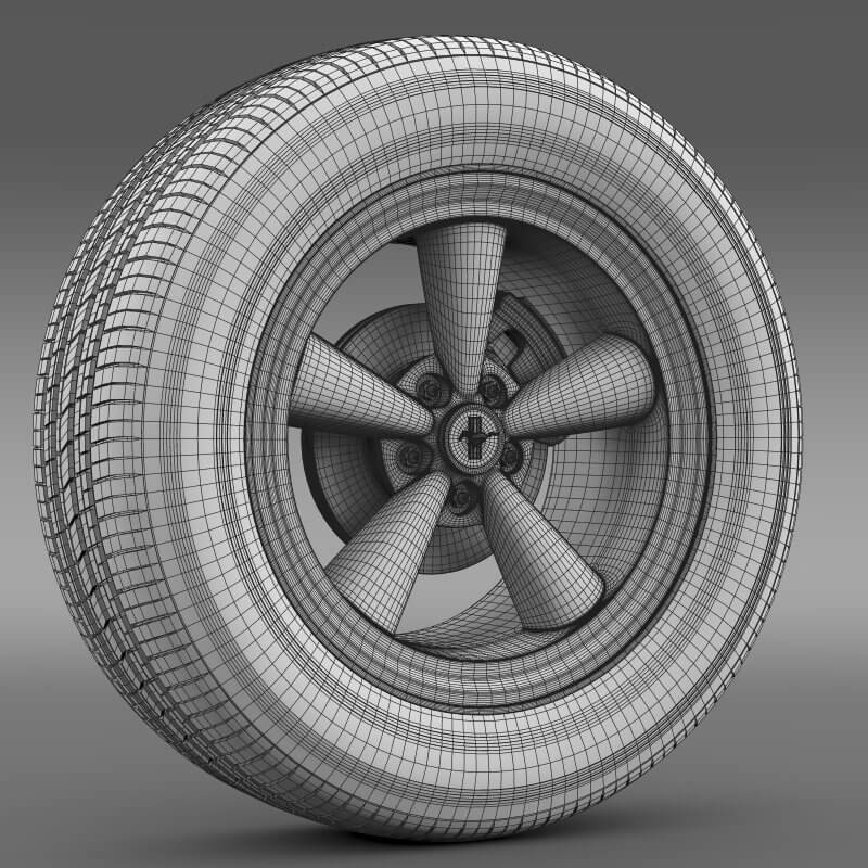 Ford Mustang GT CS 2007 Wheel - 3D Model by Creative Idea Studio