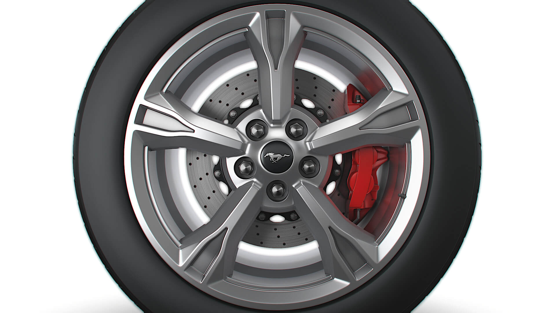 Ford Mustang GT Wheel - 3D Model by Creative Idea Studio