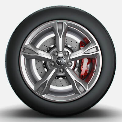 Ford Mustang GT Wheel - 3D Model by Creative Idea Studio