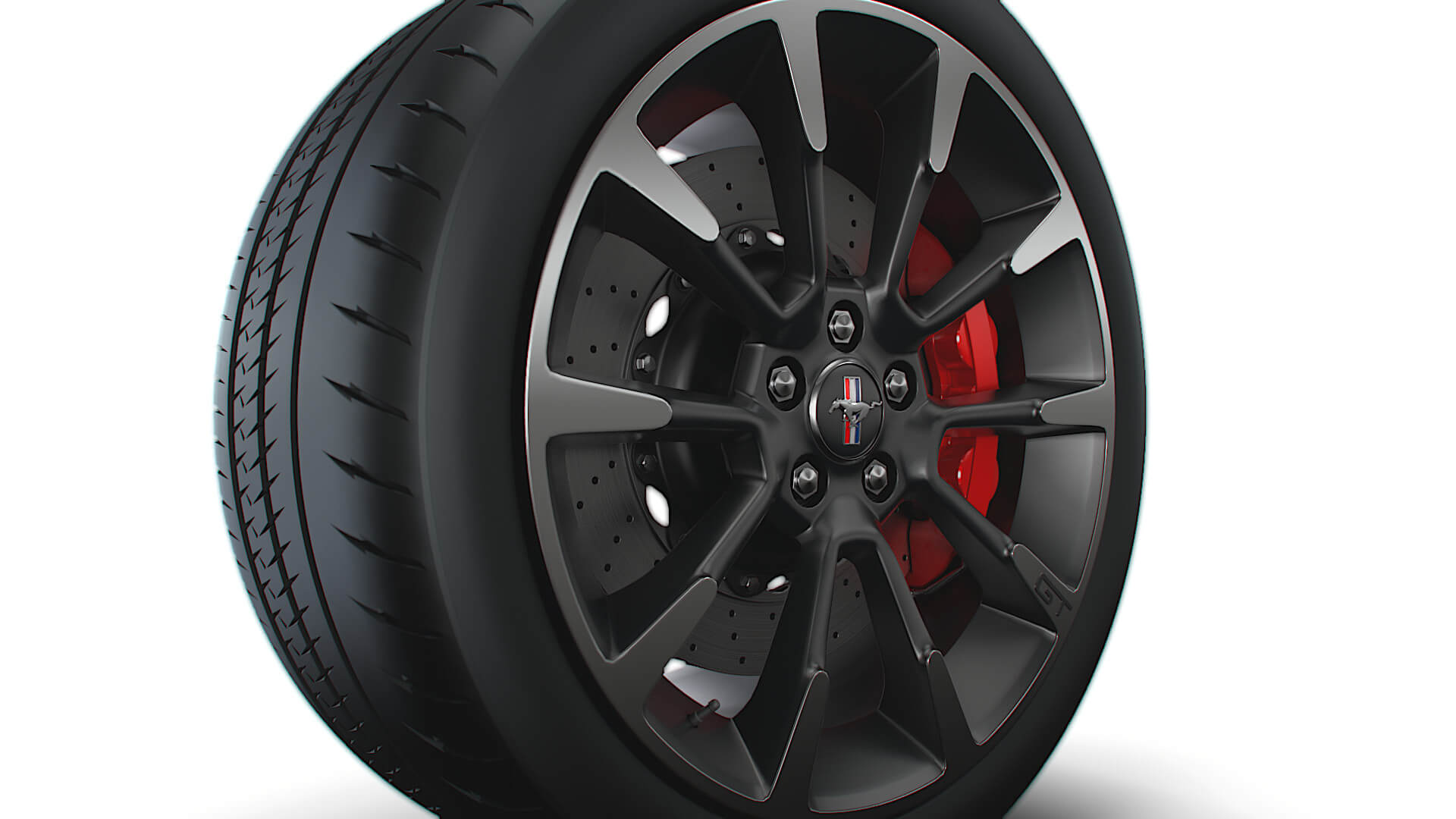 Ford Mustang OEM Rim - 3D Model by Creative Idea Studio