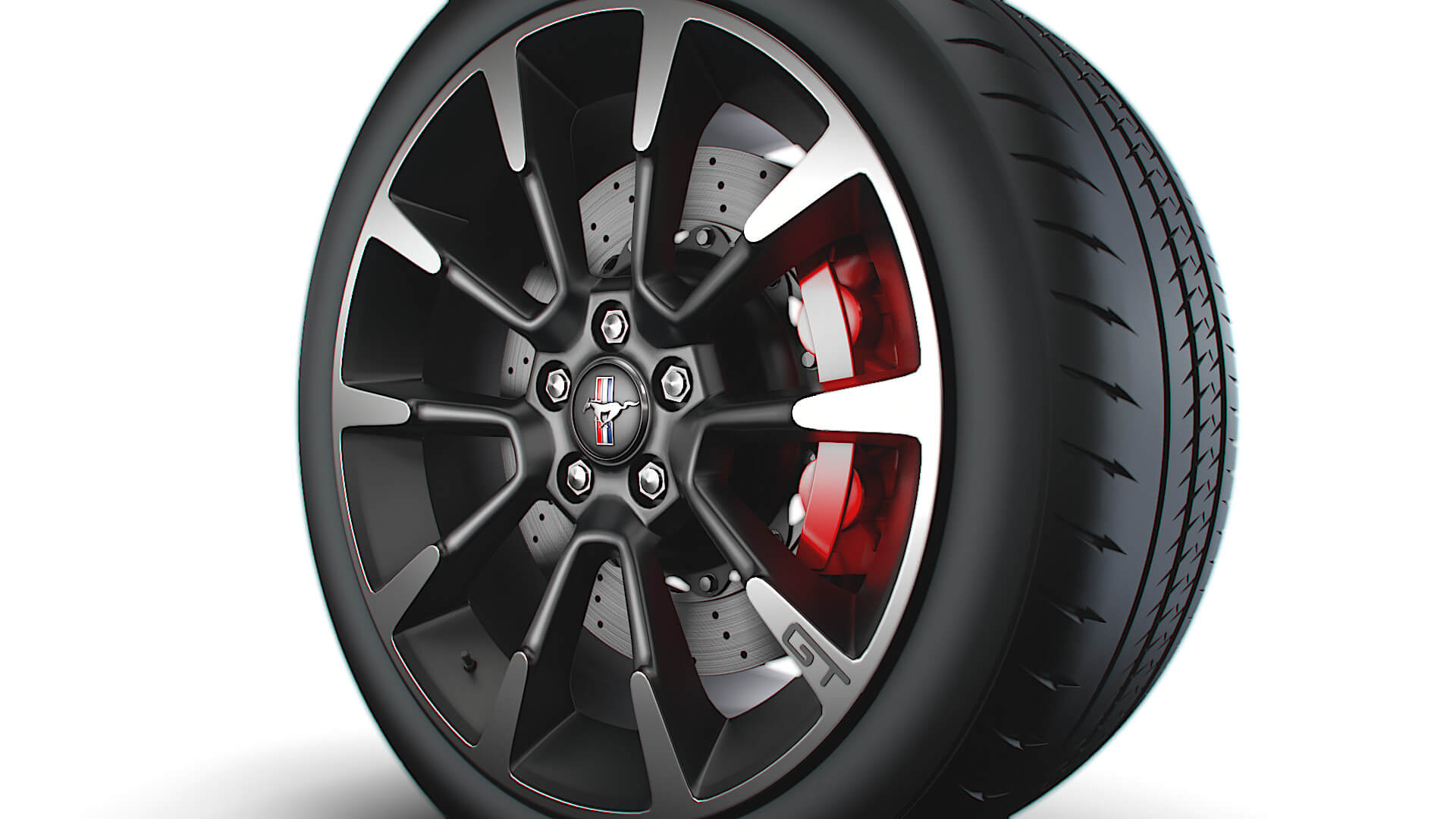 Ford Mustang OEM Rim - 3D Model by Creative Idea Studio