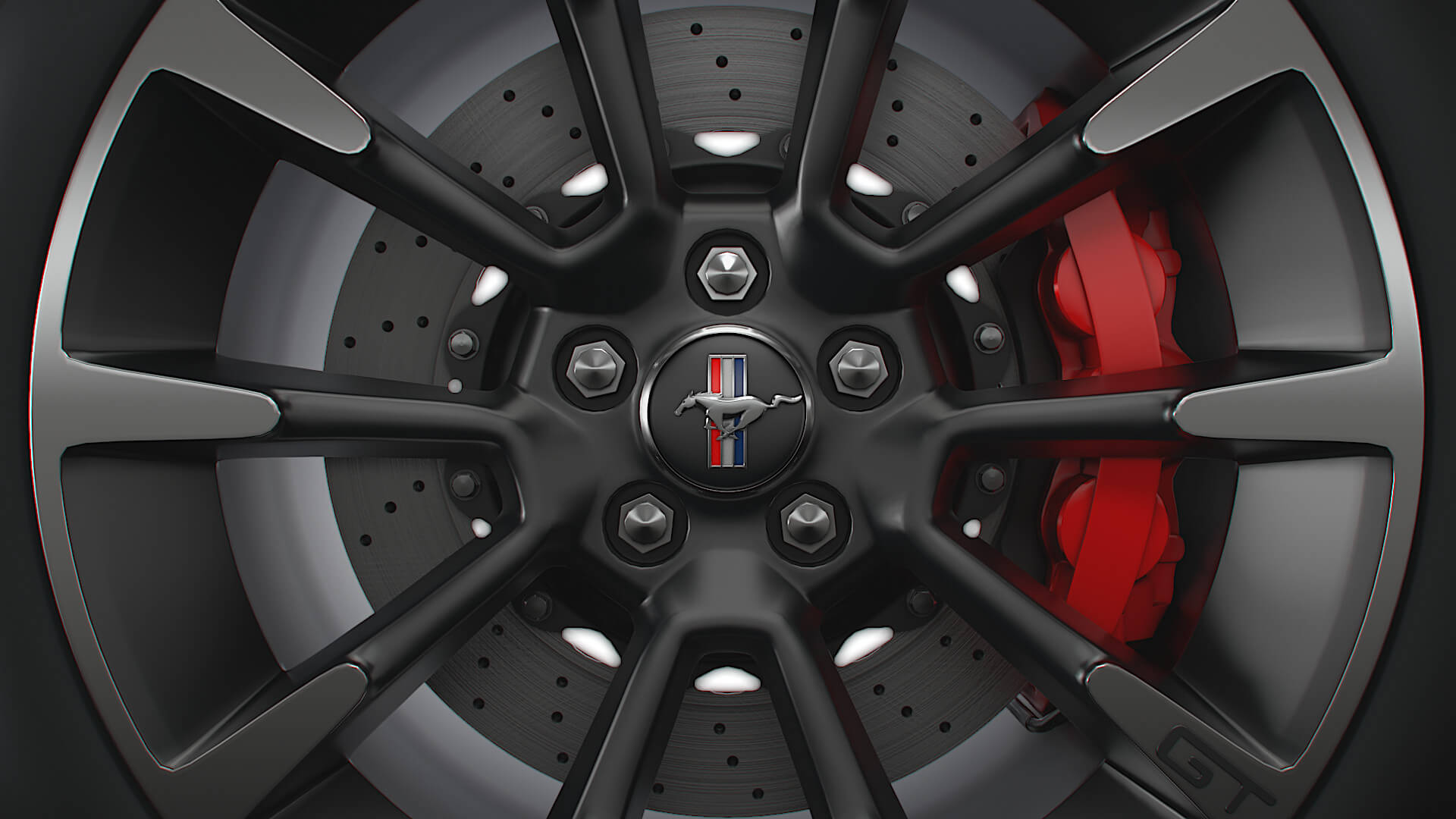 Ford Mustang OEM Rim - 3D Model by Creative Idea Studio