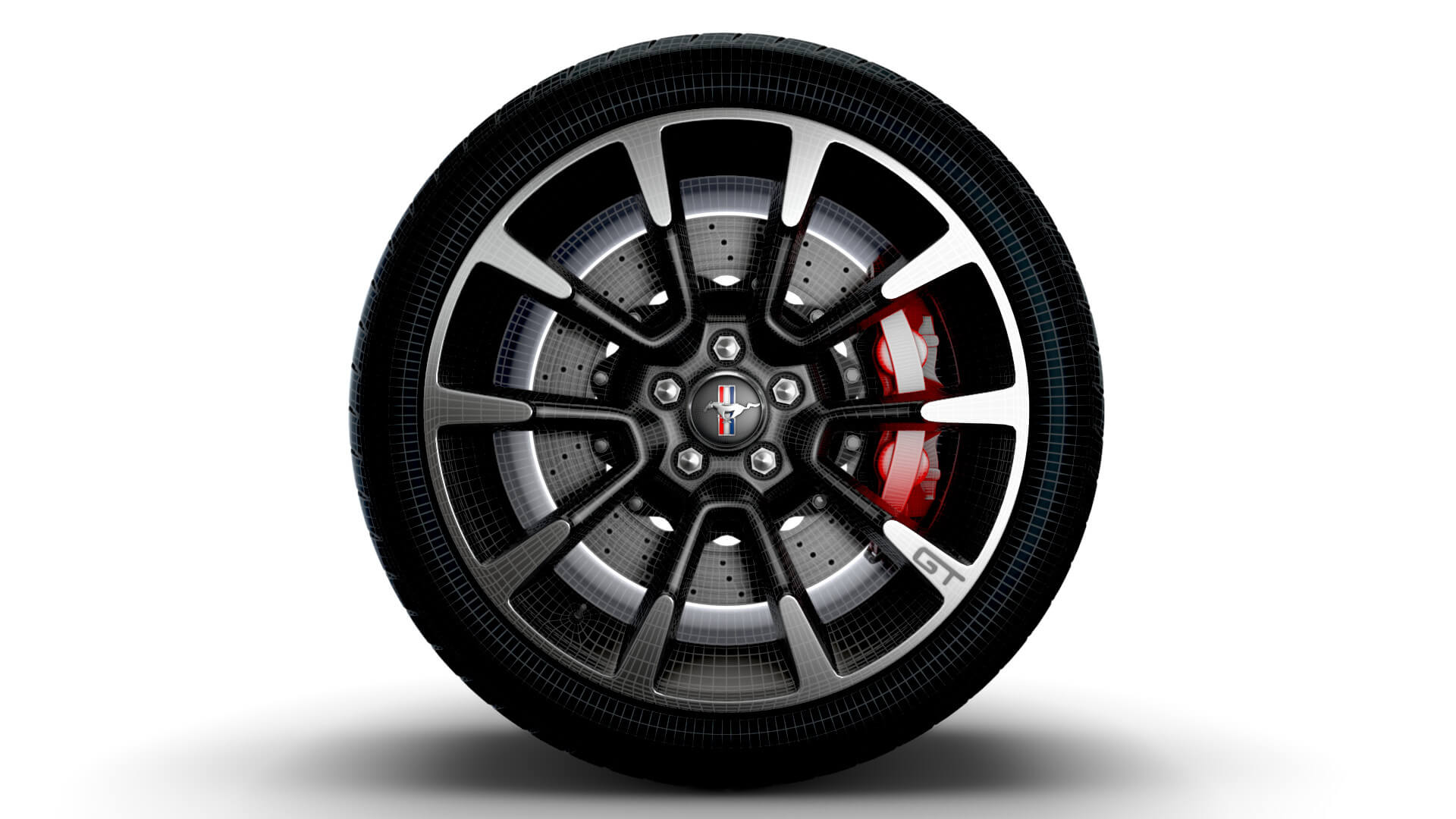 Ford Mustang OEM Rim - 3D Model by Creative Idea Studio