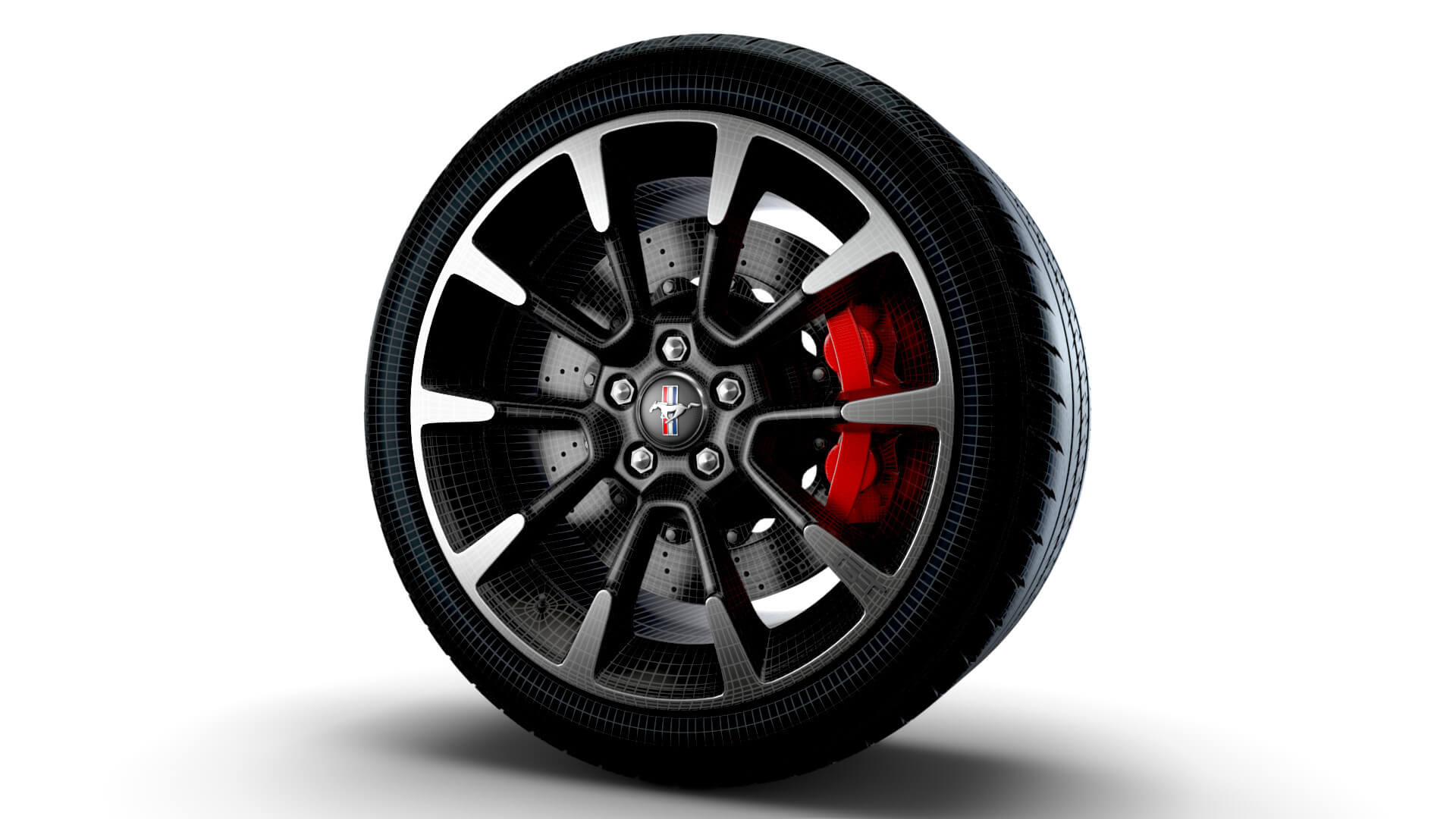 Ford Mustang OEM Rim - 3D Model by Creative Idea Studio