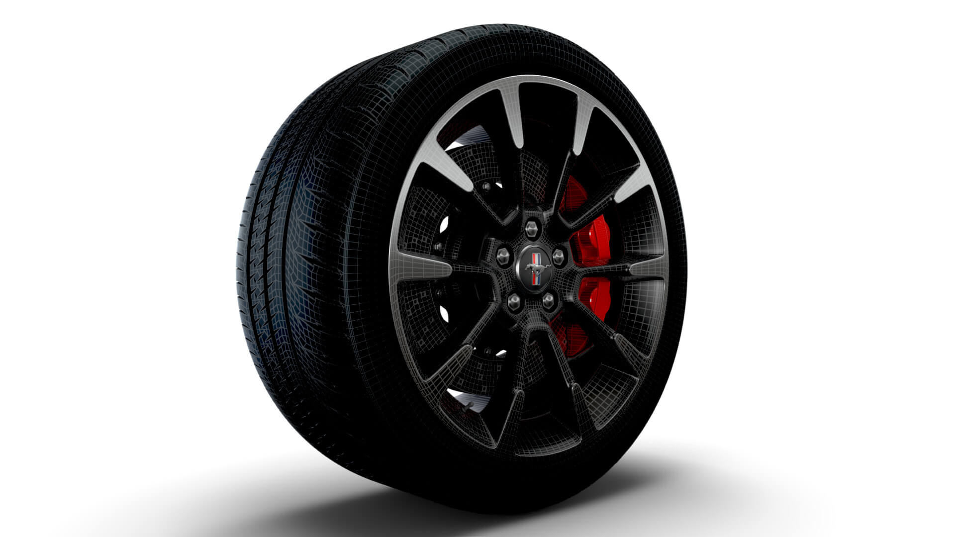 Ford Mustang OEM Rim - 3D Model by Creative Idea Studio