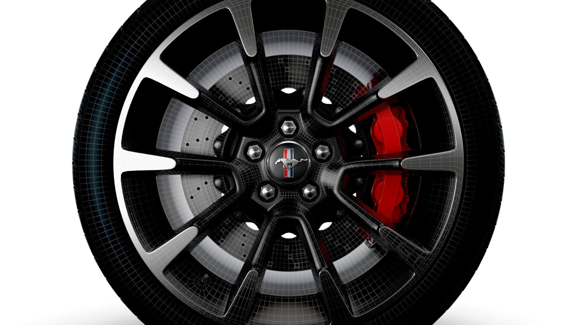 Ford Mustang OEM Rim - 3D Model by Creative Idea Studio