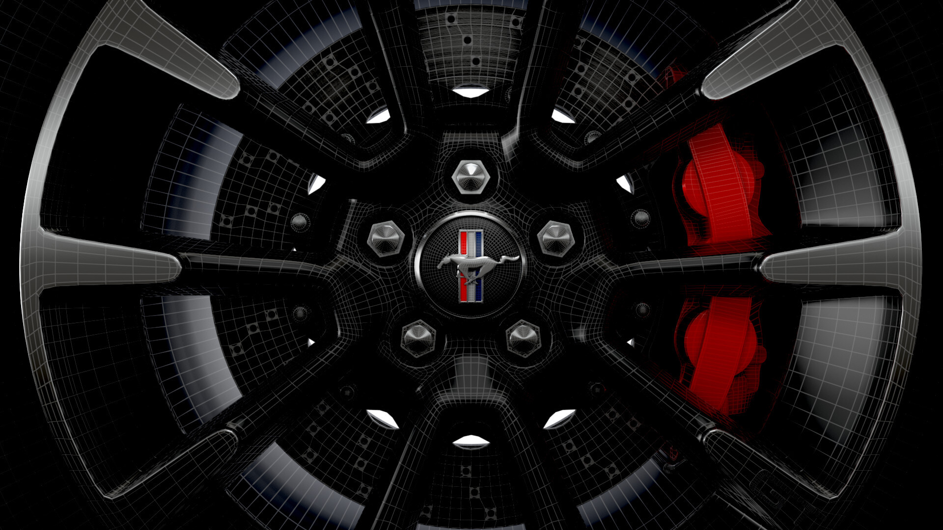 Ford Mustang OEM Rim - 3D Model by Creative Idea Studio