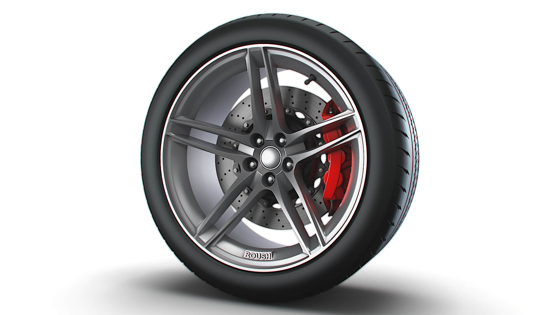 Ford Mustang Roush Quicksilver Wheel - 3D Model by Creative Idea Studio