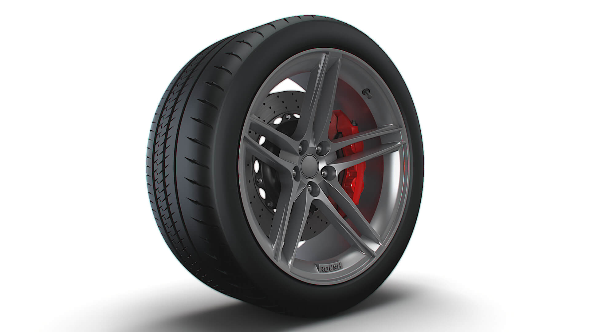 Ford Mustang Roush Quicksilver Wheel - 3D Model by Creative Idea Studio