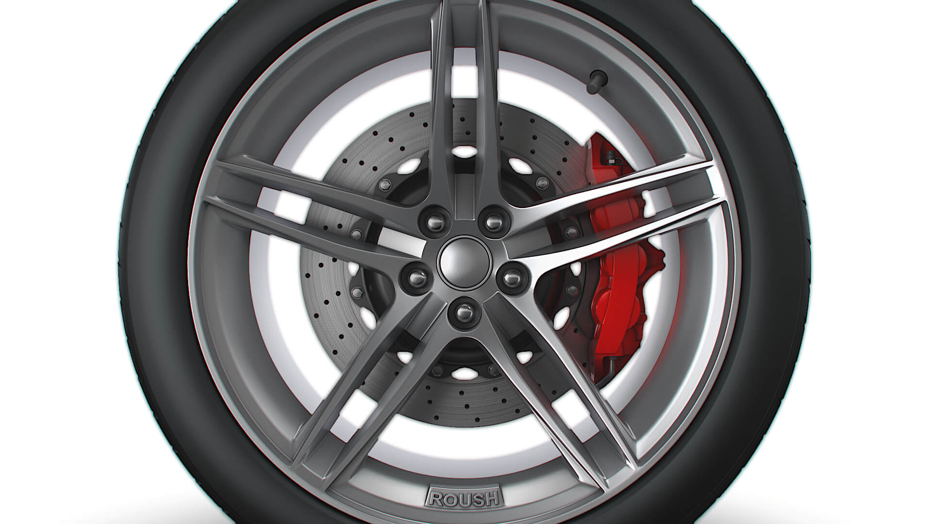 Ford Mustang Roush Quicksilver Wheel - 3D Model by Creative Idea Studio