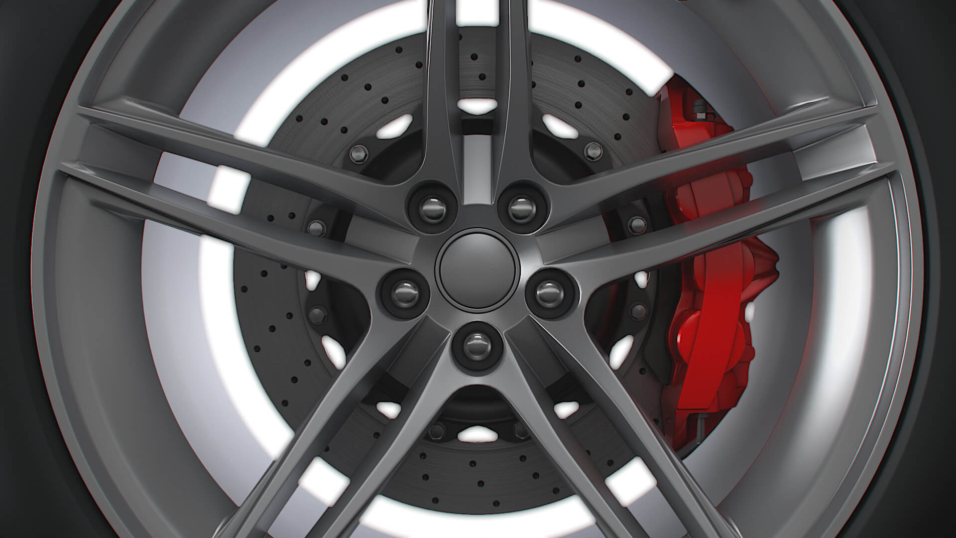 Ford Mustang Roush Quicksilver Wheel - 3D Model by Creative Idea Studio