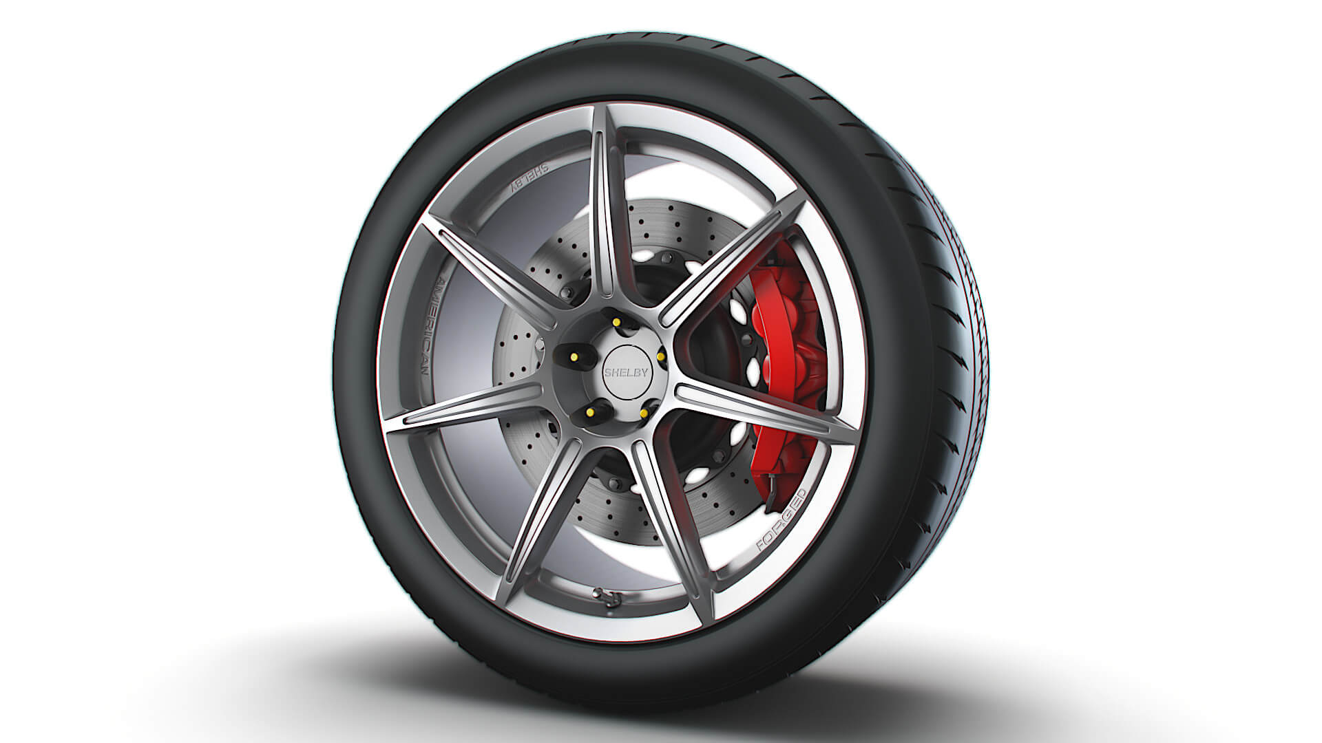 Ford Shelby Mustang GT500 Wheel - 3D Model by Creative Idea Studio