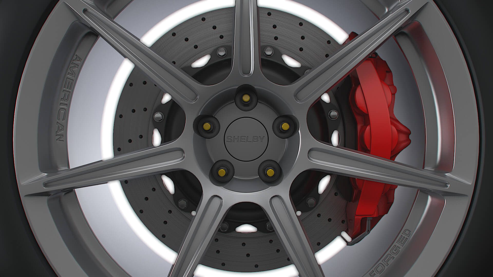 Ford Shelby Mustang GT500 Wheel - 3D Model by Creative Idea Studio