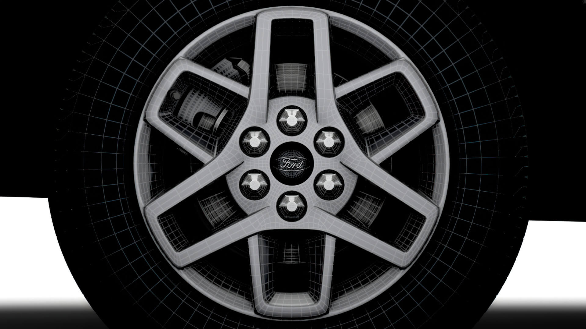 Ford Transit Custom 2023 Wheel - 3D Model by Creative Idea Studio