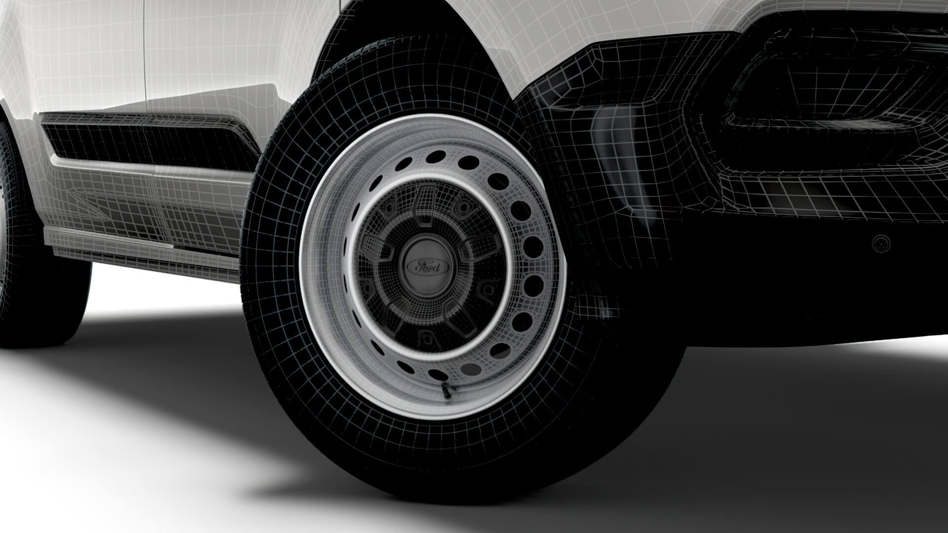 Ford Transit Custom Leader 2020 Wheel - 3D Model by Creative Idea Studio