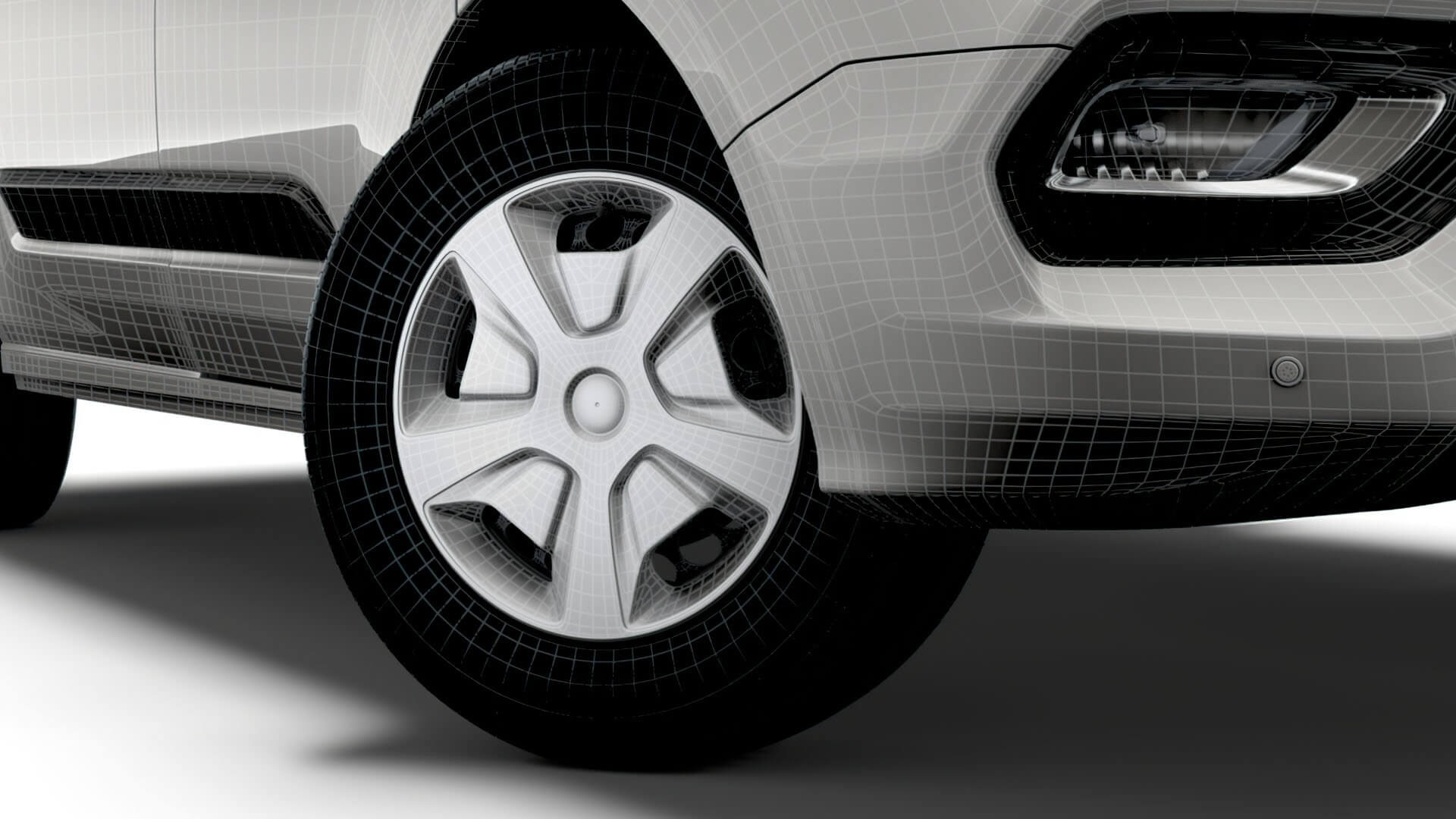 Ford Transit Custom Trend 2020 Wheel - 3D Model by Creative Idea Studio