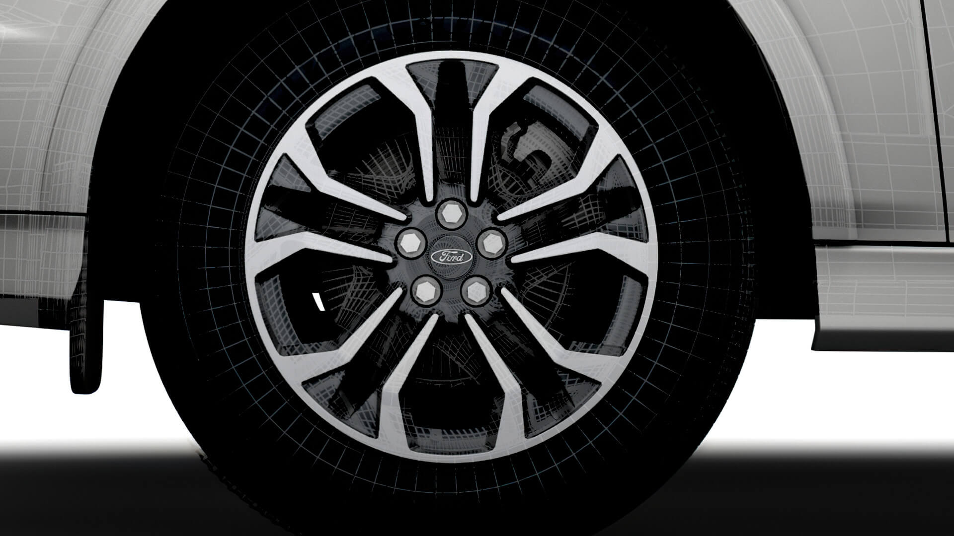 Ford Transit Custom Van Sport 2021 Wheel - 3D Model by Creative Idea Studio
