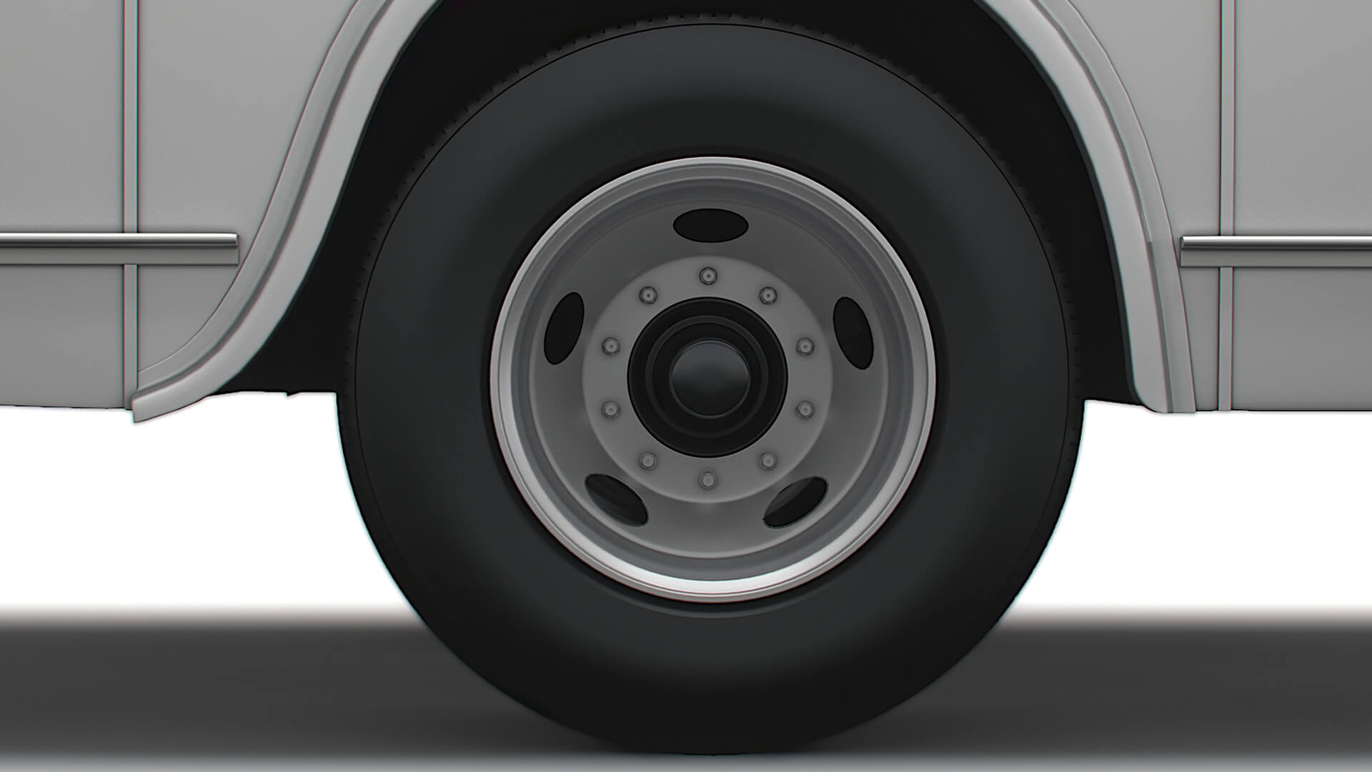 Generic Old Bus Wheel - 3D Model by Creative Idea Studio