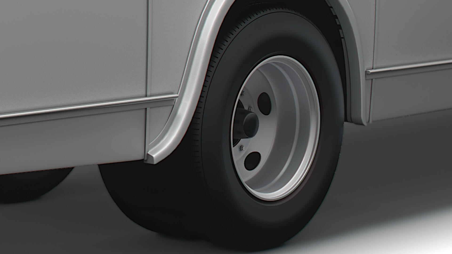 Generic Old Bus Wheel - 3D Model by Creative Idea Studio