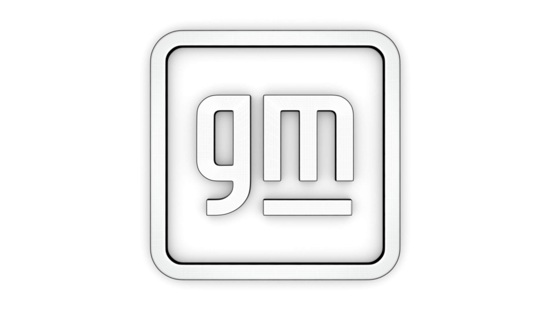 GM Logo - 3D Model by Creative Idea Studio