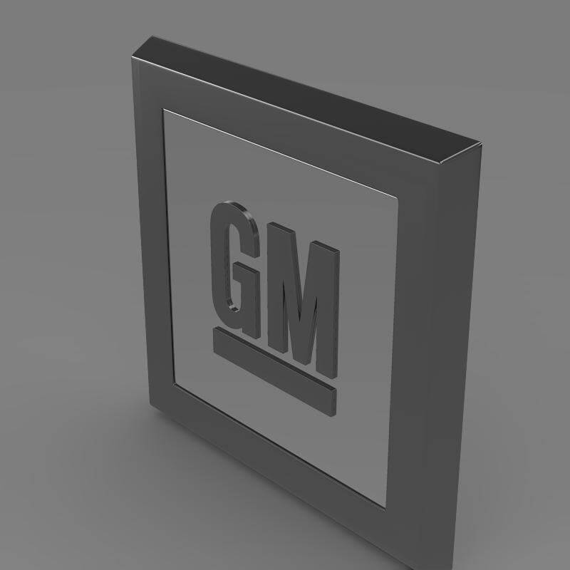 GM Logo - 3D Model by Creative Idea Studio
