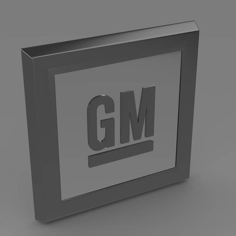 GM Logo - 3D Model by Creative Idea Studio